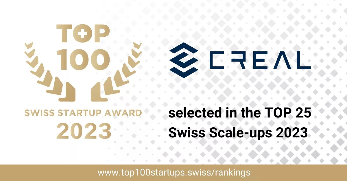 CREAL in the top 25 Swiss Scale-Ups 2023